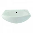 Dell Wall Mount Bathroom Sink 16 1/8" White Wash Basin with Overflow ...