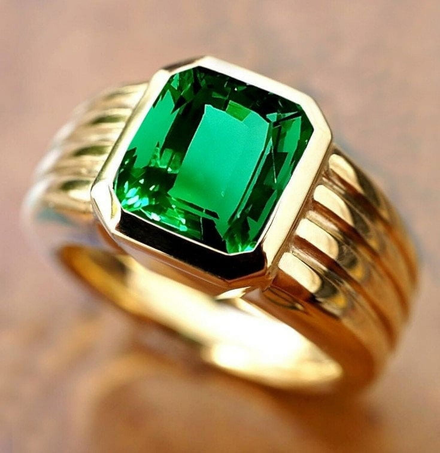 Certified Natural Emerald Panna Budh Ratna Ring Christmas Gift Astrological Purpose Ring for Men s Women s Walmart