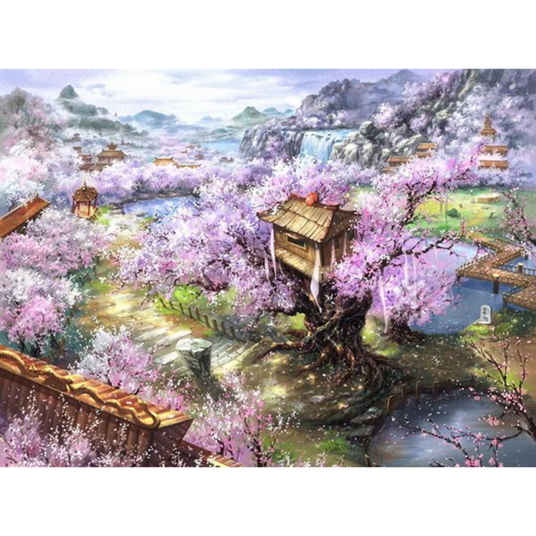 1000Pcs Adults Luminous Jigsaw Puzzle Beautiful Pattern Jigsaw -Cherry ...