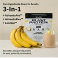 Snap Supplements Vegan Protein Powder, Plant-Based, Banana Flavor, 30 ...
