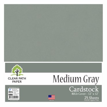 Mirror Steel Gray Cardstock - 12 x 12 inch - .012" Thick - 10 Sheets ...
