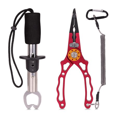 Wangsaura Muti-Function Angling Tools, Fish Lip Gripper Pliers Hook ...