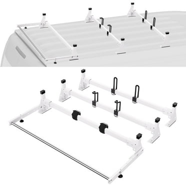 Kojem Adjustable 4'-8.5' Aluminum Trailer Ladder Roof Rack Carrier for ...