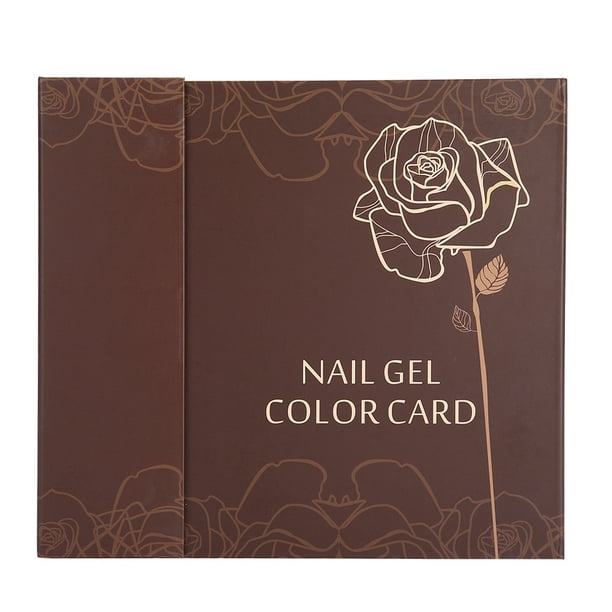 120 Colors Nail Gel Color Card Nail Polish Display Chart Book Nail Art ...