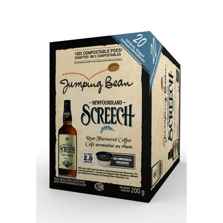 Jumping Bean Newfoundland Screech Rum Flavoured Coffee PODS - Walmart.ca