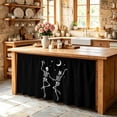 Halloween Cabinet Curtains 32" W x 55" L, Spooky Season Night Scene ...