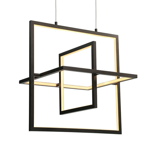 Modern Square LED Pendant Light for Kitchen Island, Dinning Room ...