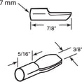 Shelf Support Peg, 7 mm., Brass Plated Metal (8-pack) - Walmart.com