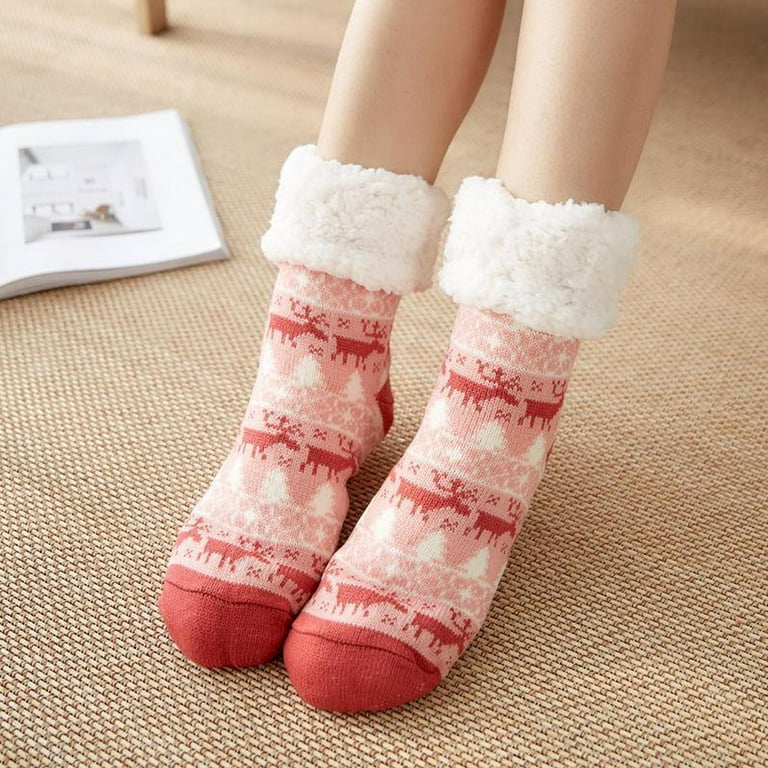 Fuzzy Christmas Socks