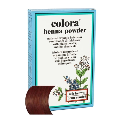 Colora Henna Powder Natural Organic Haircolor Hair Color, Ash Brown, 2 ...