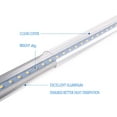HMINLED 48 Double-Ended 6000K Clear LED Tube, 4 ft T8 Ballast Bypass ...