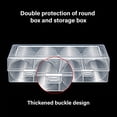 Protective 40mm Coin Cases Silver Dollar Round Case Storage Box ...
