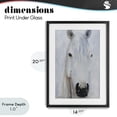 Stupell Industries Pure White Horse Portrait Black Framed Print Under ...