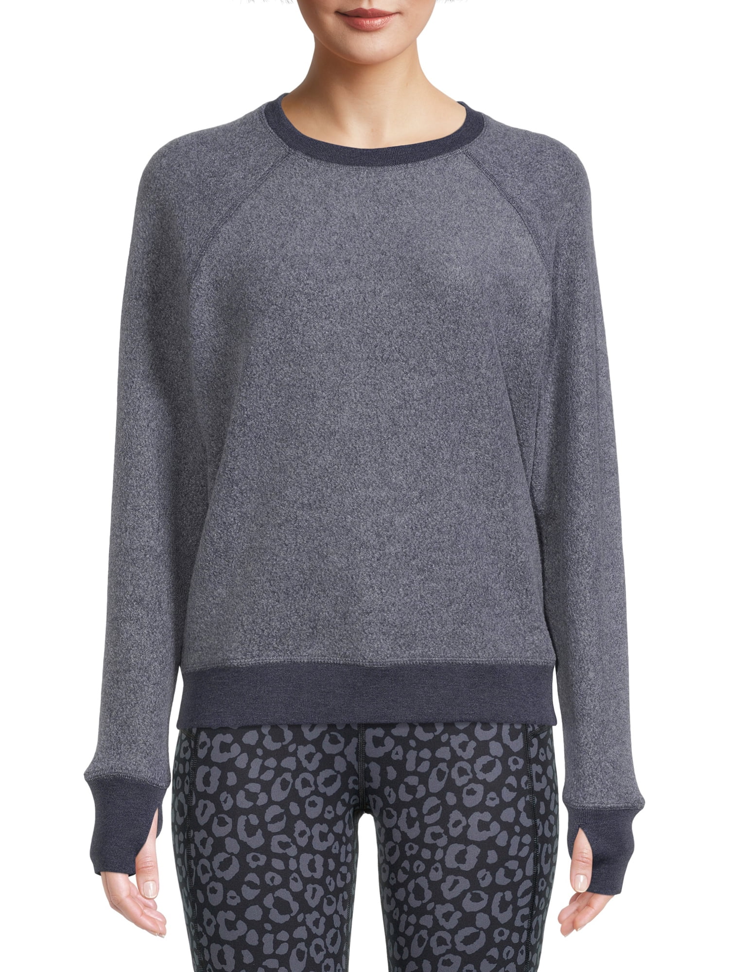 Avia Women's Fleece Pullover Top with Long Sleeves - Walmart.com