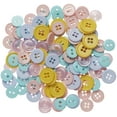 Favorite Findings Pastel Basic Round Sew Thru Buttons, 130 Count ...