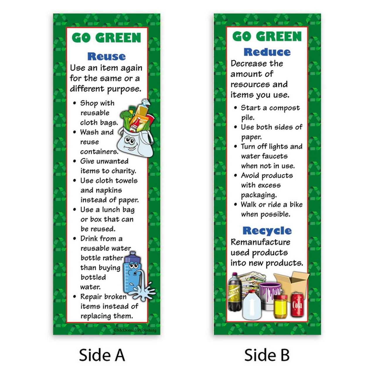 GO GREEN SMART BOOKMARKS - Walmart.com