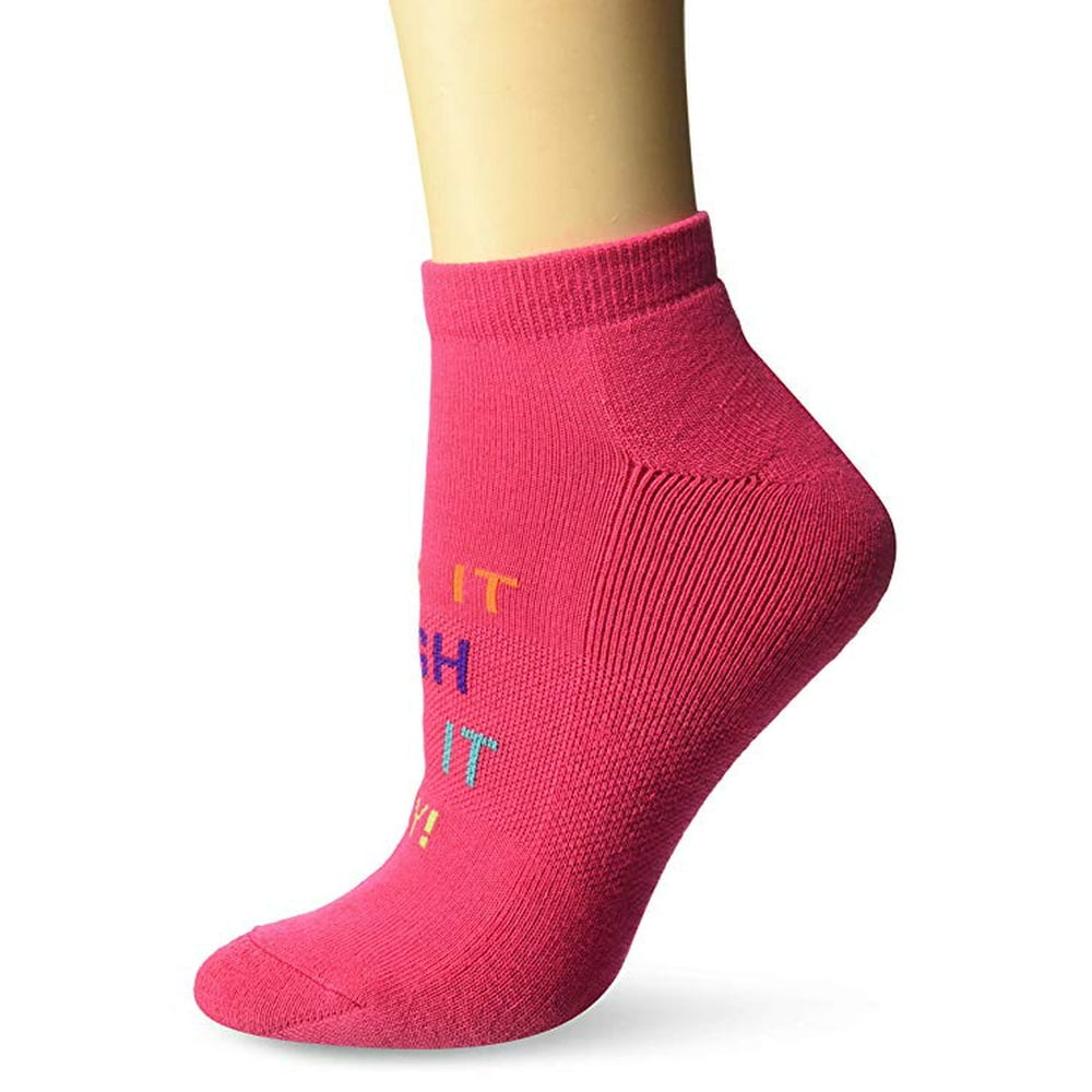 K. Bell Socks - Women's Crew Socks - K Bell - Tee It High No Show Pink ...