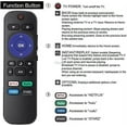 Xtrasaver Replacement Roku TV Remote Control with Netflix HULU VUDU ...