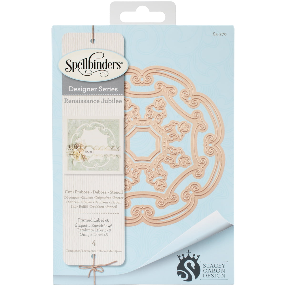 Spellbinders Nestabilities Decorative Elements Dies-Framed Label 46 ...