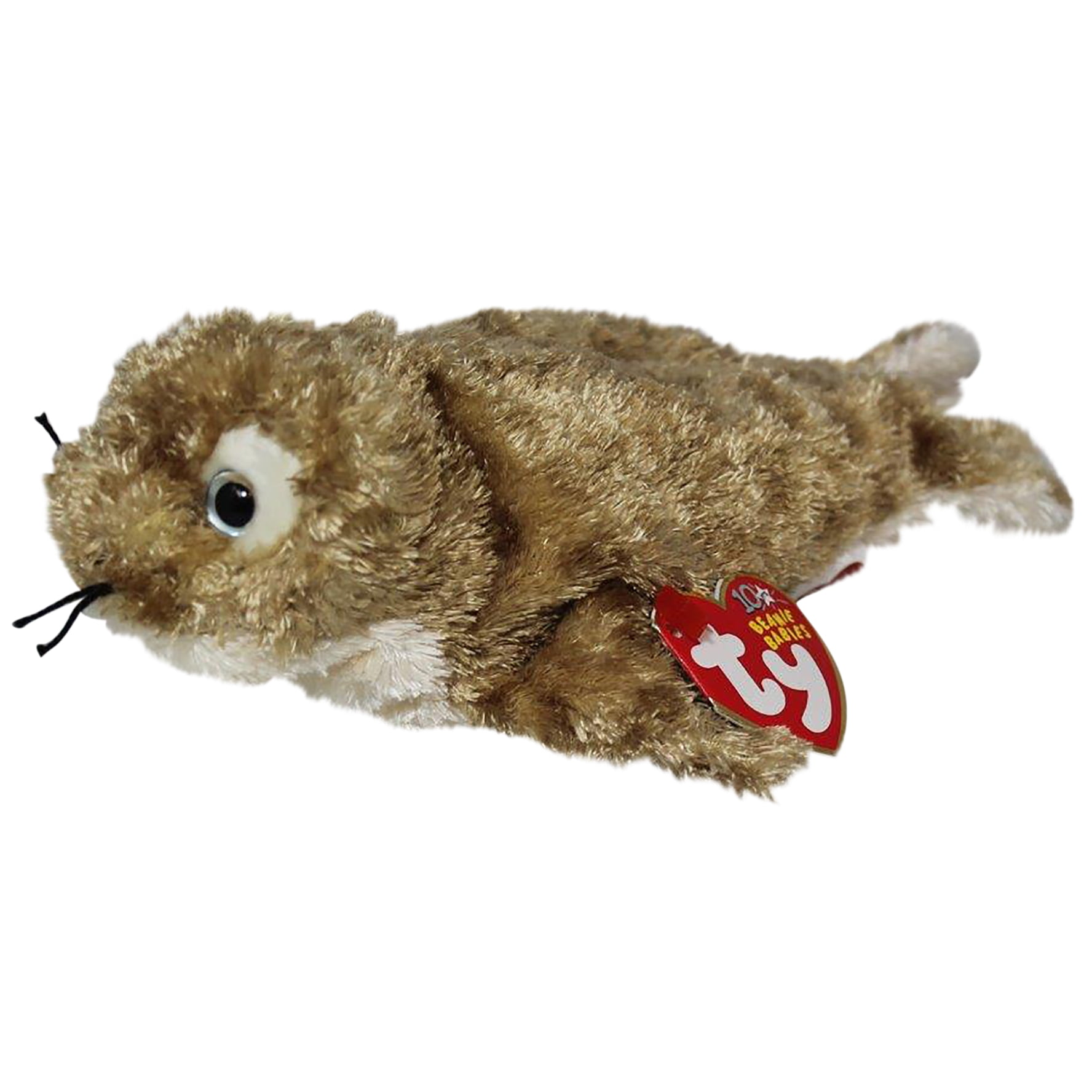 Ty Beanie Baby: Fins the Seal | Stuffed Animal | MWMT - Walmart.com