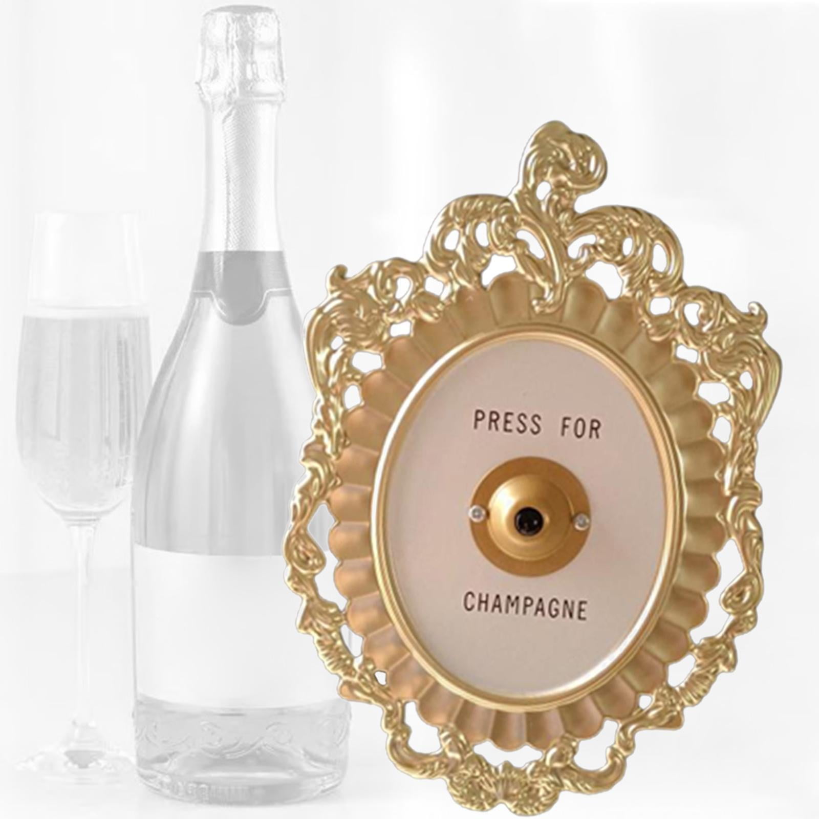 Metal Champagne Button Sign, bell Decoration Wall Decor Ornament Wall ...