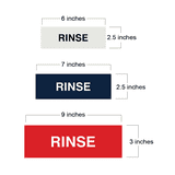 Basic Rinse Sign (Ivory/Dark Brown) - Large - Walmart.com