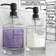 2 Pack Soap Dispenser, 18 Oz Antique Design Thick Glass Hand Dispensers ...
