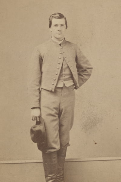 Print: Unidentified Soldier In Confederate Private's Uniform, circa ...