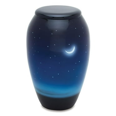MEMORIALS 4U Midnight Moon Sphere of Life Cremation Urn - 100% ...