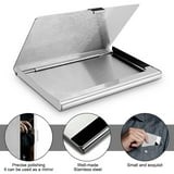 SENHAI 2 Pack Business Card Cases, Stainless Steel Storage Protective ...