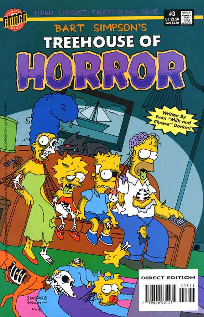 Treehouse of Horror (Bart Simpson's ) #3 VF ; Bongo Comic Book ...