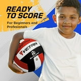 Vetra Premium Soft Touch Volleyball, Red Black White, PVC Cover ...