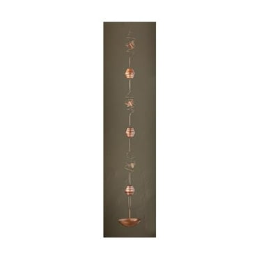 Free Shipping! Good Directions Sun Rain Chain, Pure Copper - 8.5 ft ...