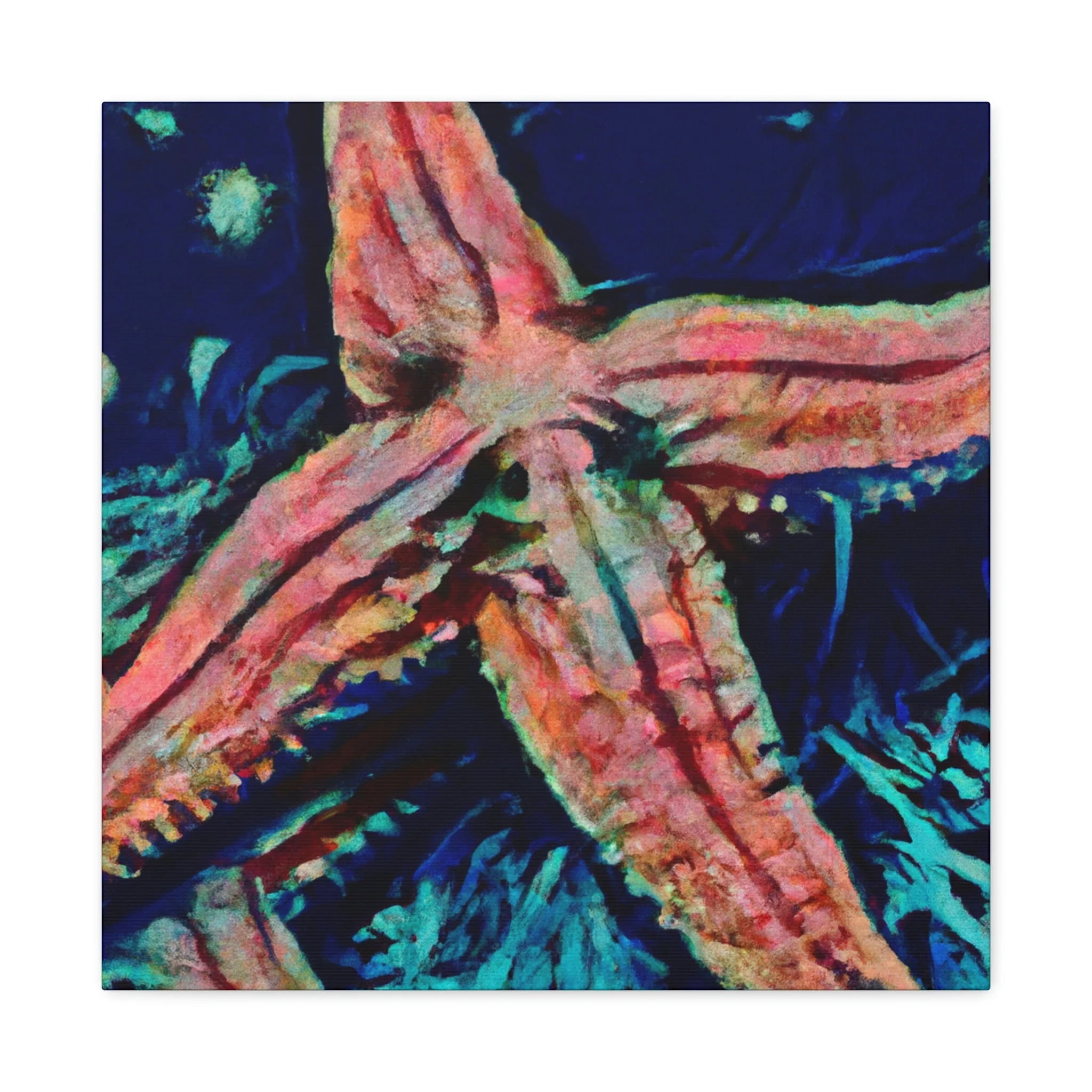 Starfish on the Shoreline - Canvas - Walmart.com