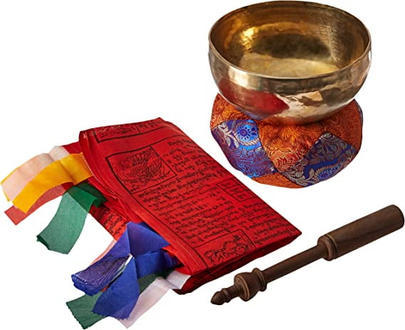 Everest Bazaar Hand Hammered Tibetan Meditation Singing Bowl 8 Inches ...