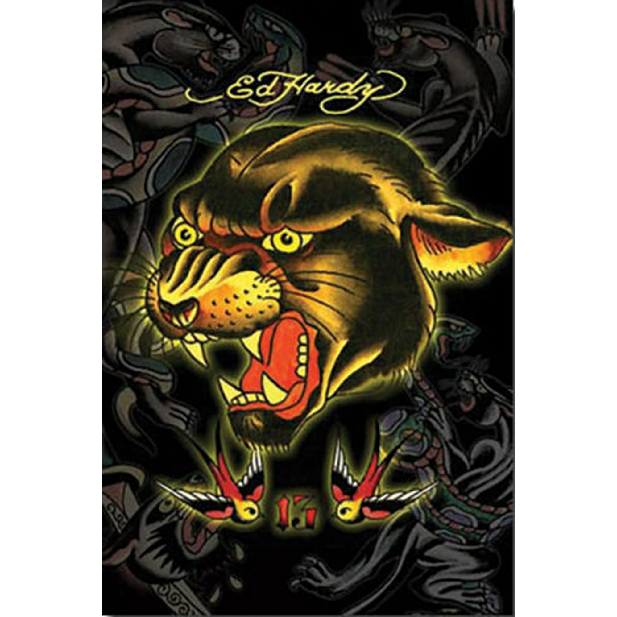 Ed Hardy Panther Poster