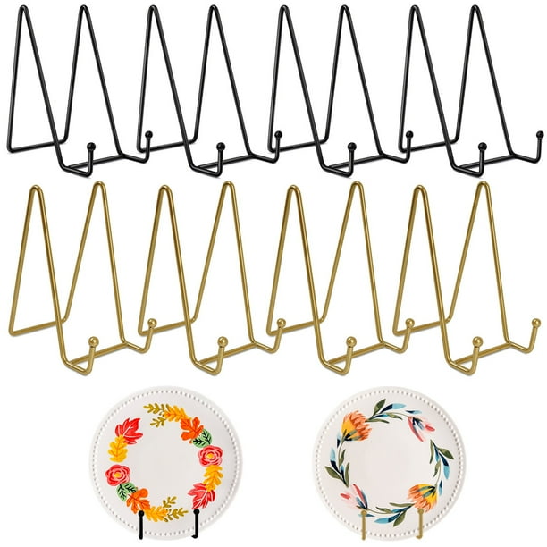8Pcs 6 Inch Plate Stands for Display,Plate Holder Display Stand, Metal ...