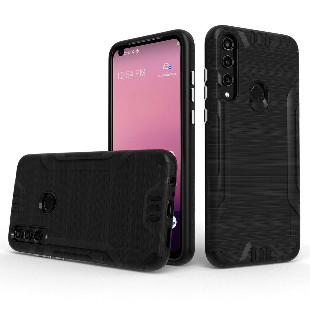 Kaleidio Case For Orbic Magic 5G [Combat Armor] Brushed Metallic Impact ...