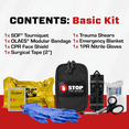Stop The Bleed Kit, TacMed Solutions – Basic Bleeding Control Black ...