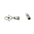 30 Sets Hook End Caps Leather Cord Jewelry Making Hook Clasps - Walmart.com