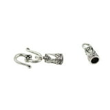 30 Sets Hook End Caps Leather Cord Jewelry Making Hook Clasps - Walmart.com