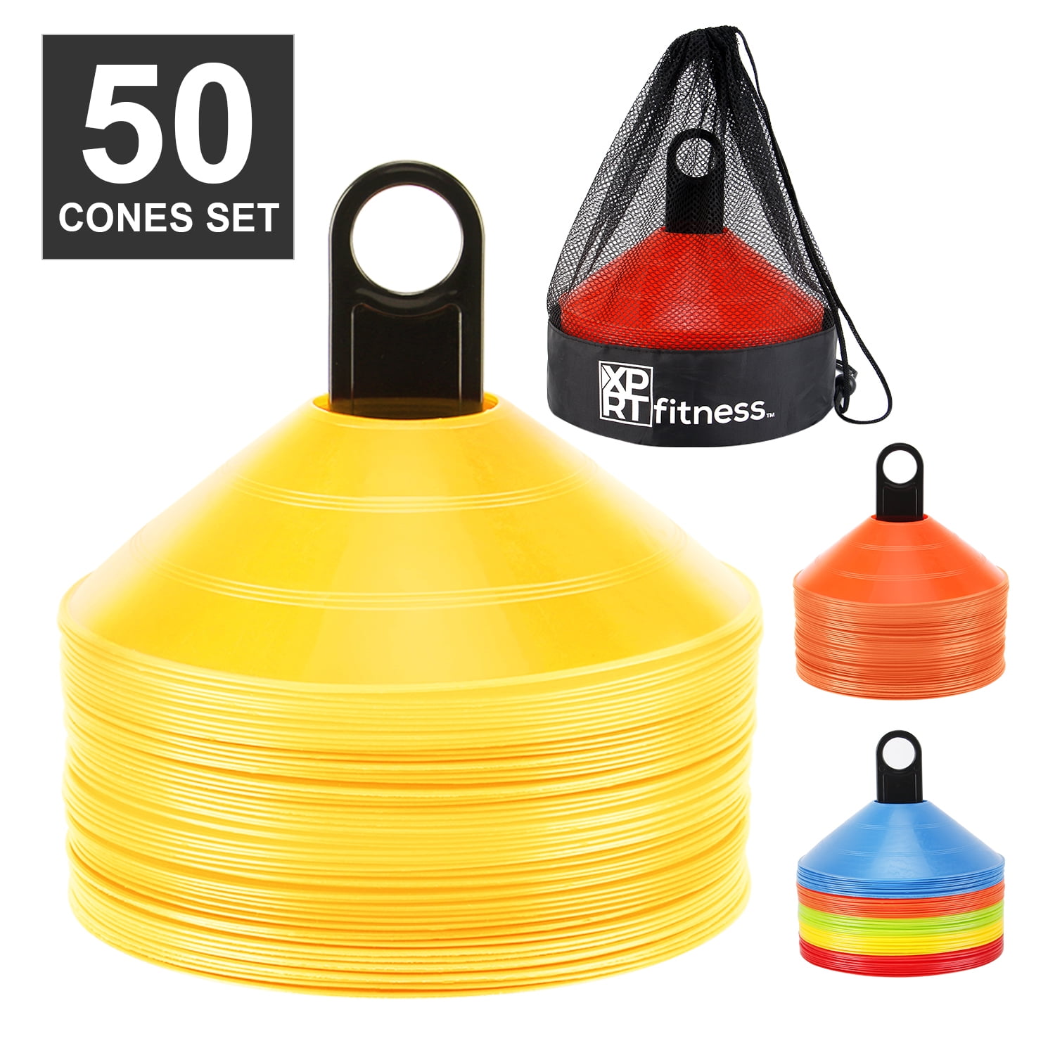 XPRT Fitness Agility Cones Set Yellow - Walmart.com