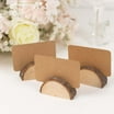 Efavormart Set of 10 Semicircle Rustic Wood Place Card Holders With ...