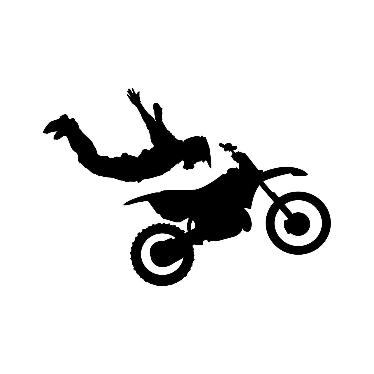 Freestyle Motorcross Stunt Sticker Decal Die Cut - Self Adhesive Vinyl ...