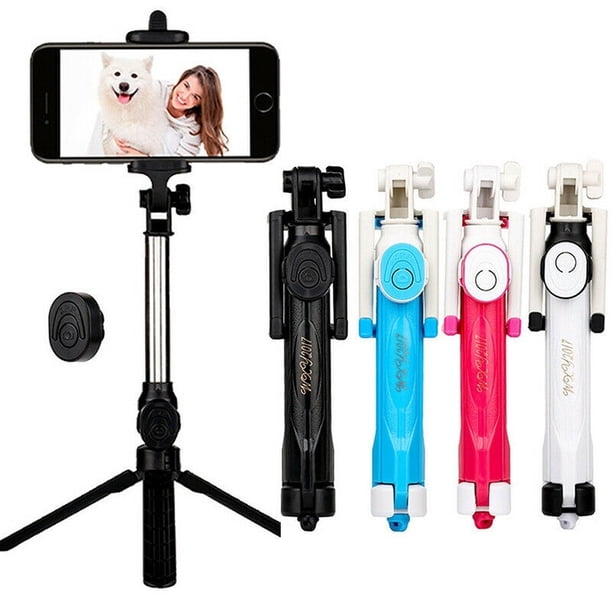 Extendable Handheld Selfie Self Phone Stick Monopod Bluetooth Shutter ...