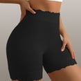 1PC High Waist Lace Safety Pants, Seamless Non-Rolled Edge Underwear ...