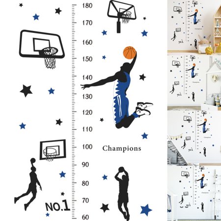 Fashnice Basketball Player Shooting Growth Height Chart Ruler Kids ...