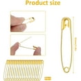 60 Pcs Gold Safety Pins Gold Sewing Pin 1.8 inch/45 mm Large Safety Pin ...