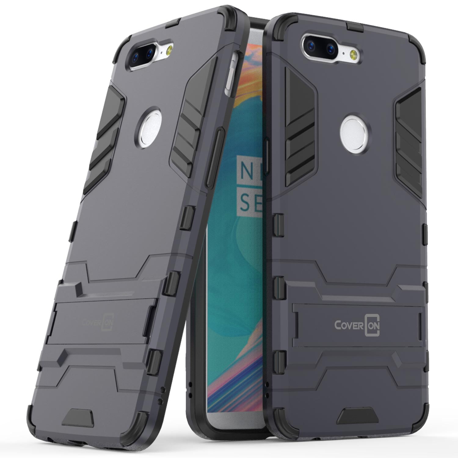 CoverON OnePlus 5T Case, Shadow Armor Series Hybrid Kickstand Phone ...