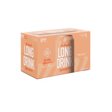 The Long Drink Company Traditional Cocktail, 6 Pack 355 ml Cans, 6% ABV ...